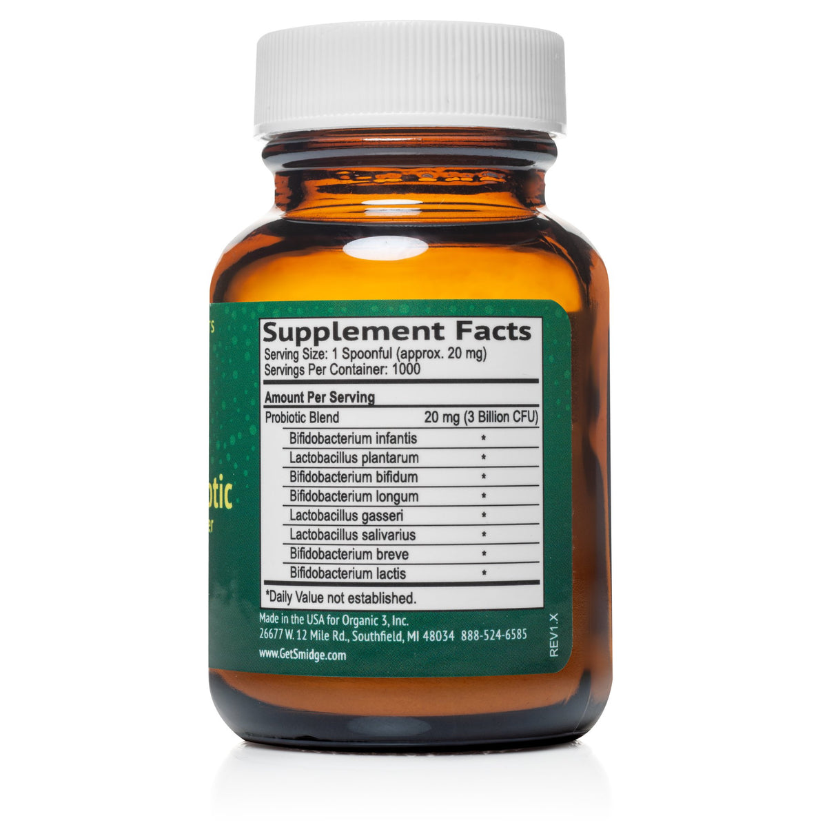 Smidge Sensitive Probiotic Powder 20gr – KimiKim Organics Singapore